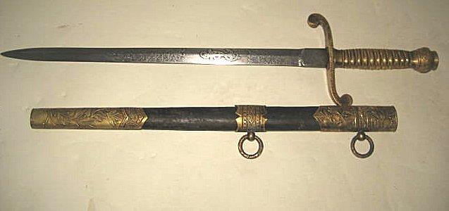 Russian Imperial gold weapon Navel Dirk - St. George navel dirk Awarded ...