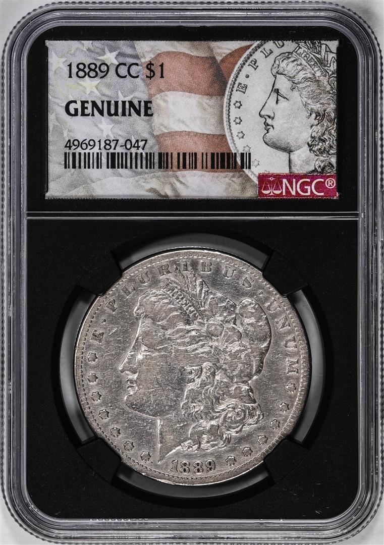 1889-CC $1 Morgan Silver Dollar Coin NGC Genuine