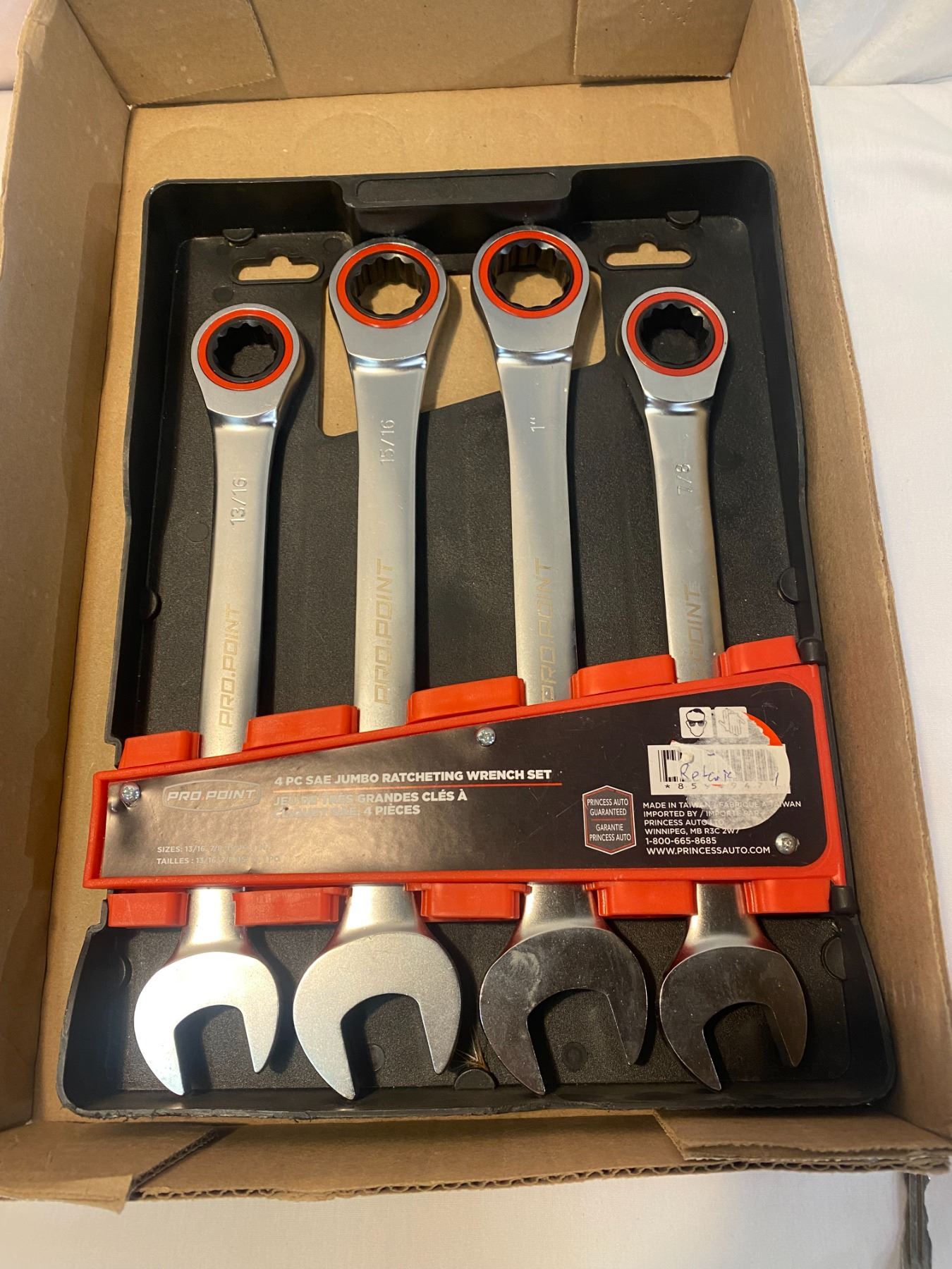 Jumbo ratcheting set