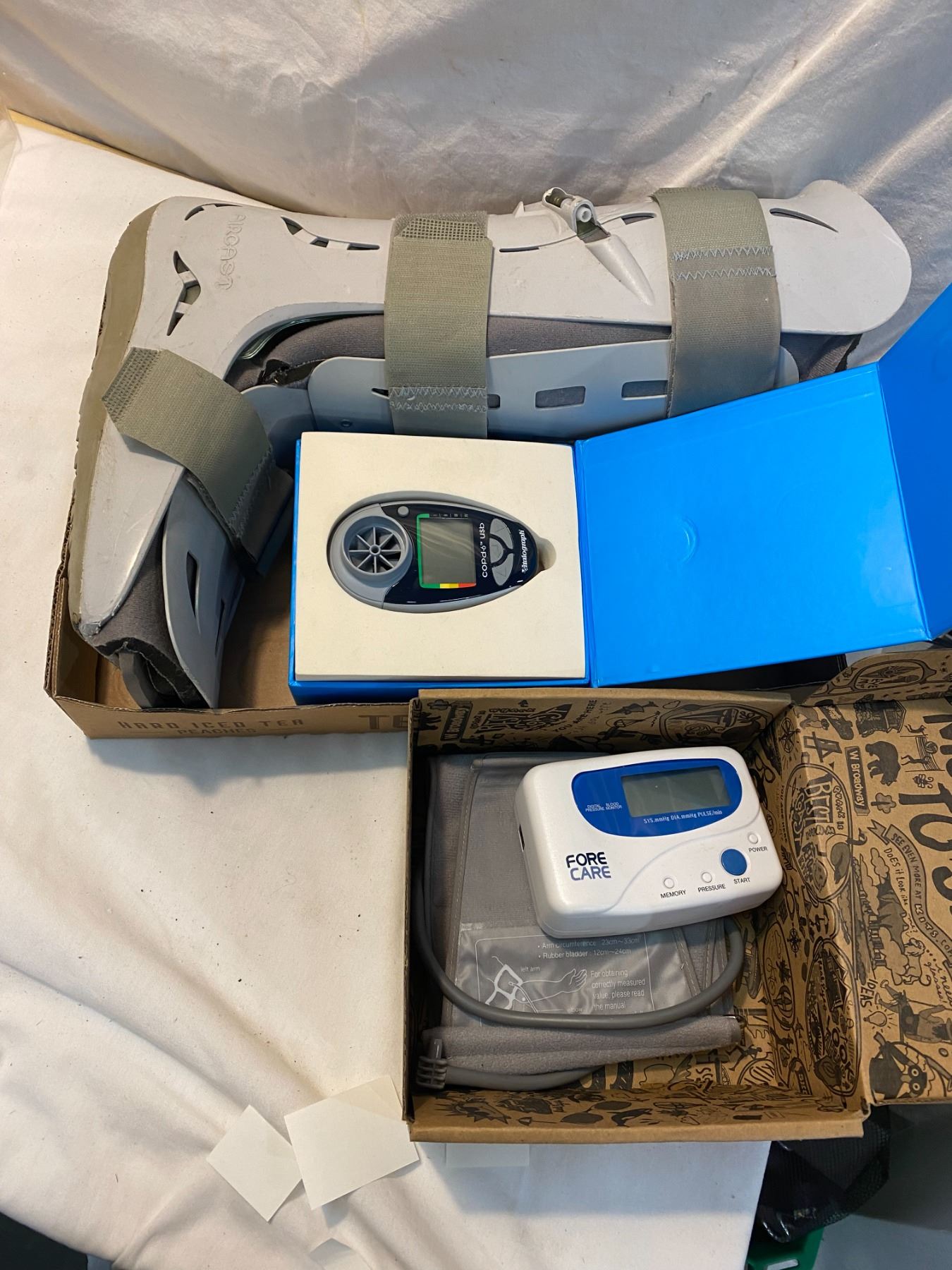 Air cast and other medical items