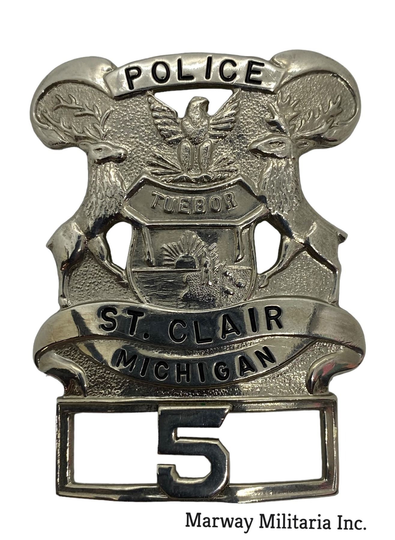 USA ST Clair Michigan Police Badge