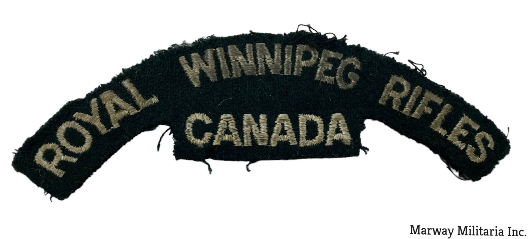 Regina Rifles & Royal Winnipeg Rifles Shoulder Title Lot