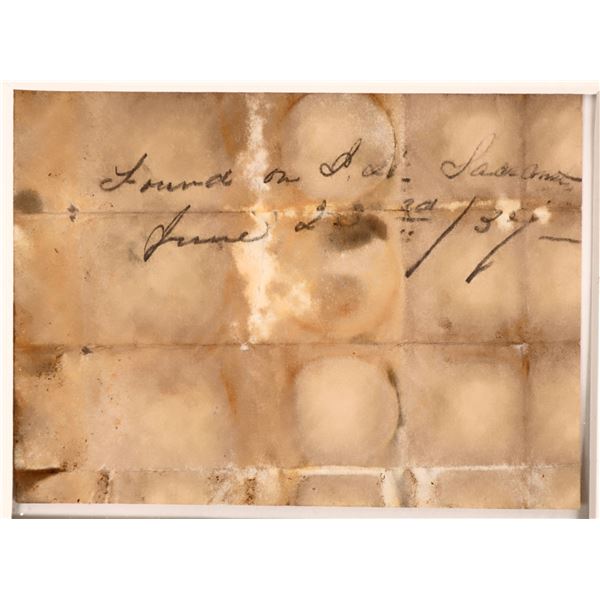 Easton Gold Coin Souvenir Wrapper 1857 Ss Central America Treasure