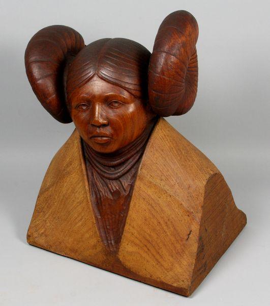 James Sandberg carved hardwood sculpture