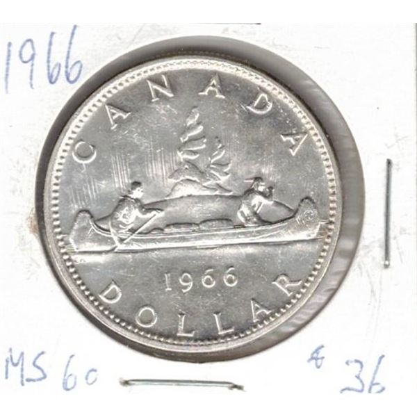 1966 Canadian Silver Dollar