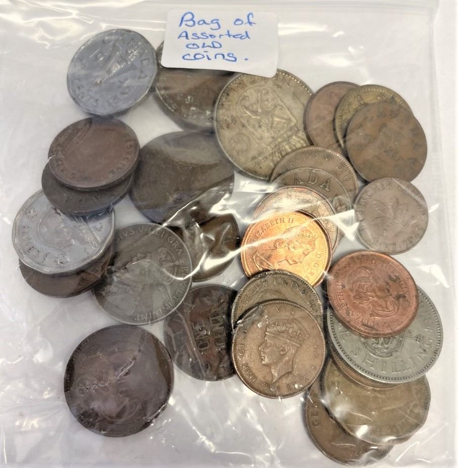 Bag of Old Assorted Coins