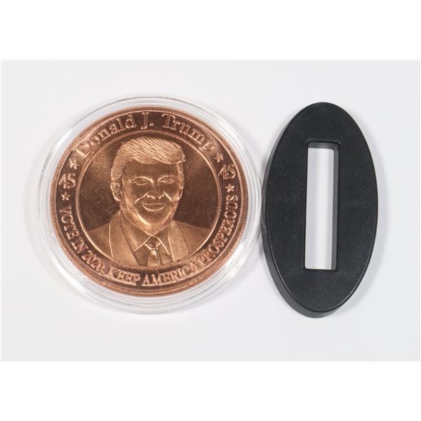 1 Oz Fine Copper Round Trump