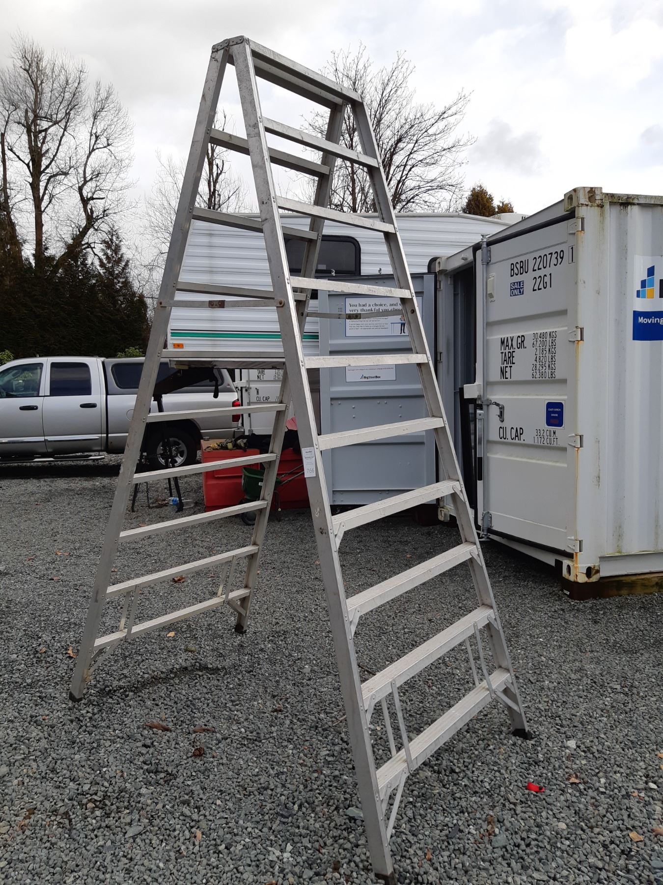 Sturdy Aluminum Saw Horse Ladder Cat A