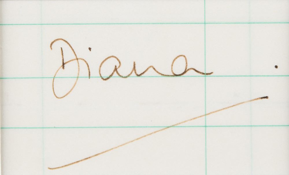 Princess Diana Signature
