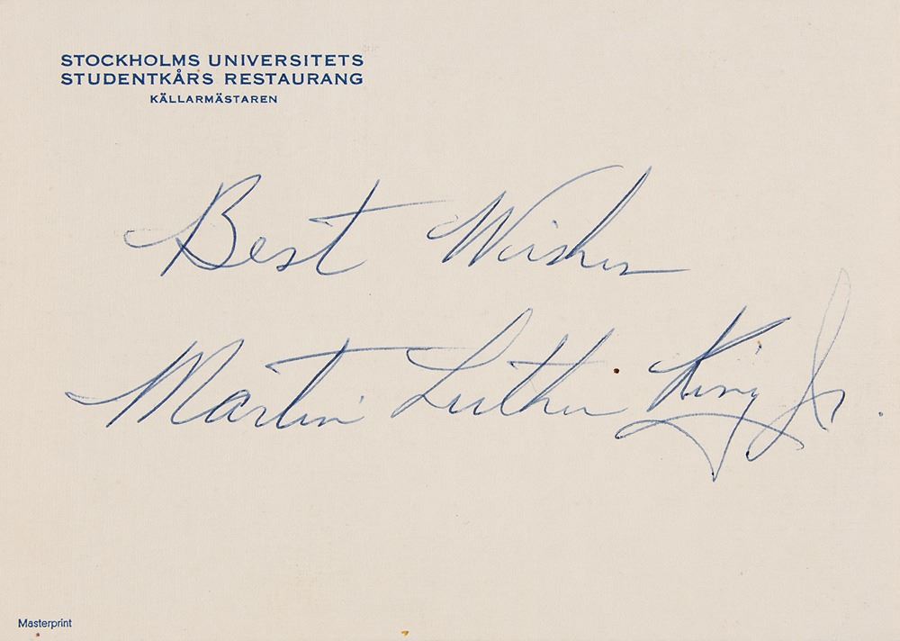 Martin Luther King, Jr. Signature