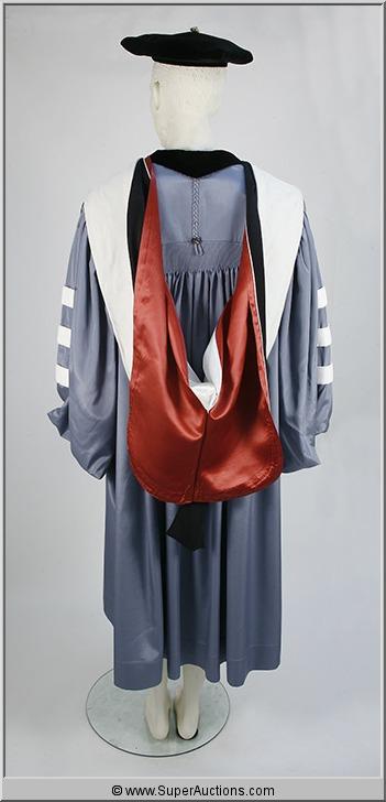 Columbia University Cap, Gown and Sash {Alfred Hitchcock}