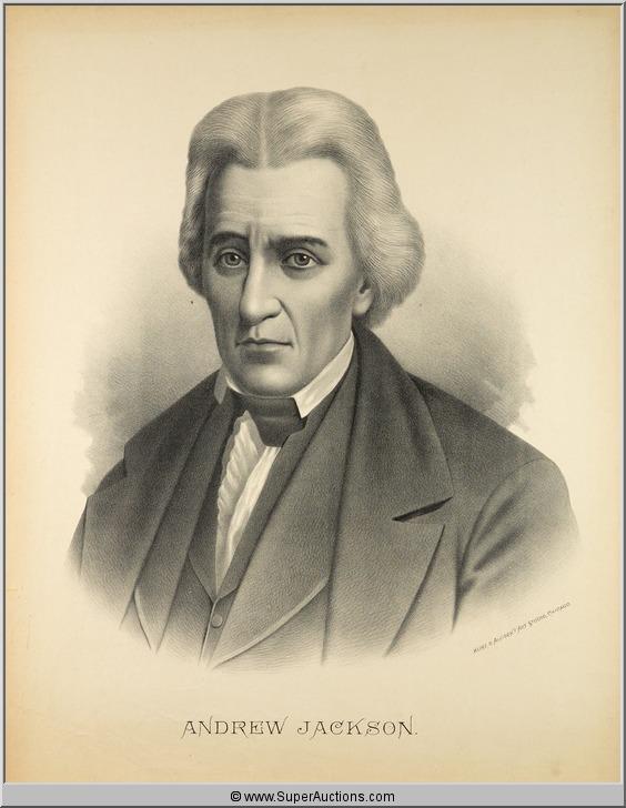Andrew Jackson 1767 - 1845 Historical Print