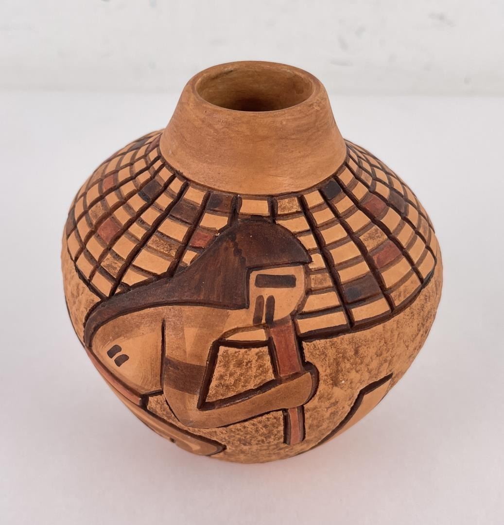 Tom Polacca Hopi Indian Pottery Vase Pot