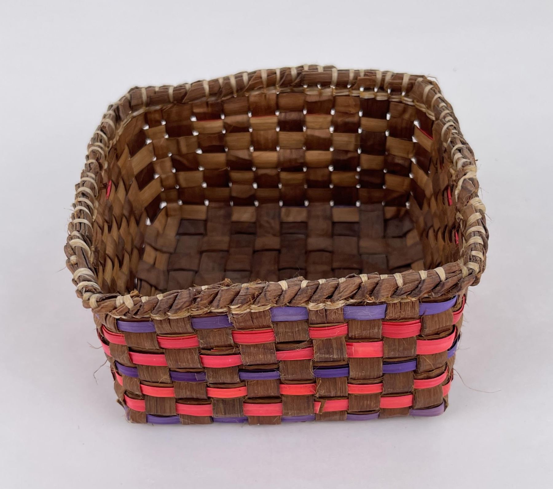 Northwest Coast Haida Indian Cedar Bark Basket