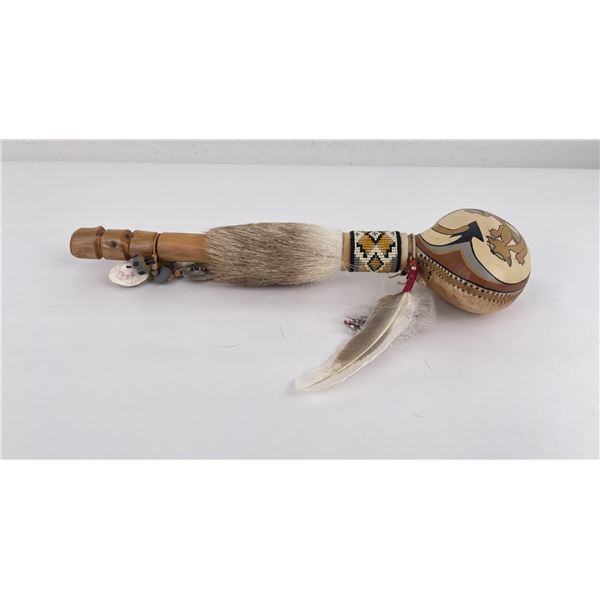 Native American Indian Made Dance Rattle