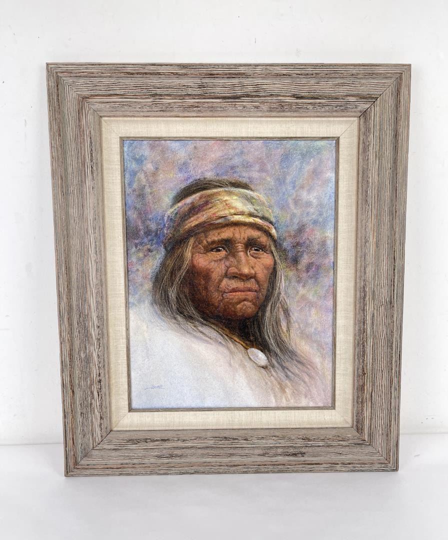 Jimmy Abeita Native American Indian Oil Painting