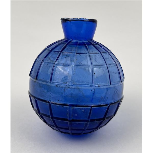 Antique Wild West Show Cobalt Glass Target Ball