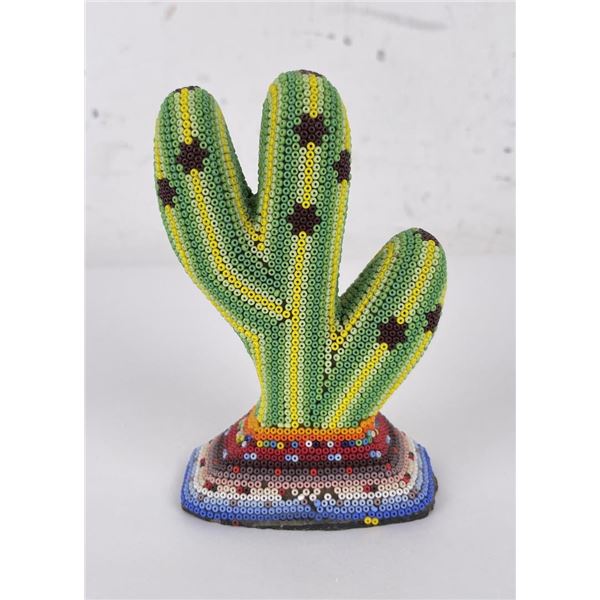 Mexican Huichol Beaded Cactus