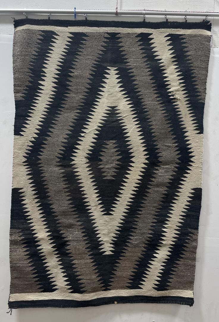 Large Antique Navajo Indian Blanket Rug