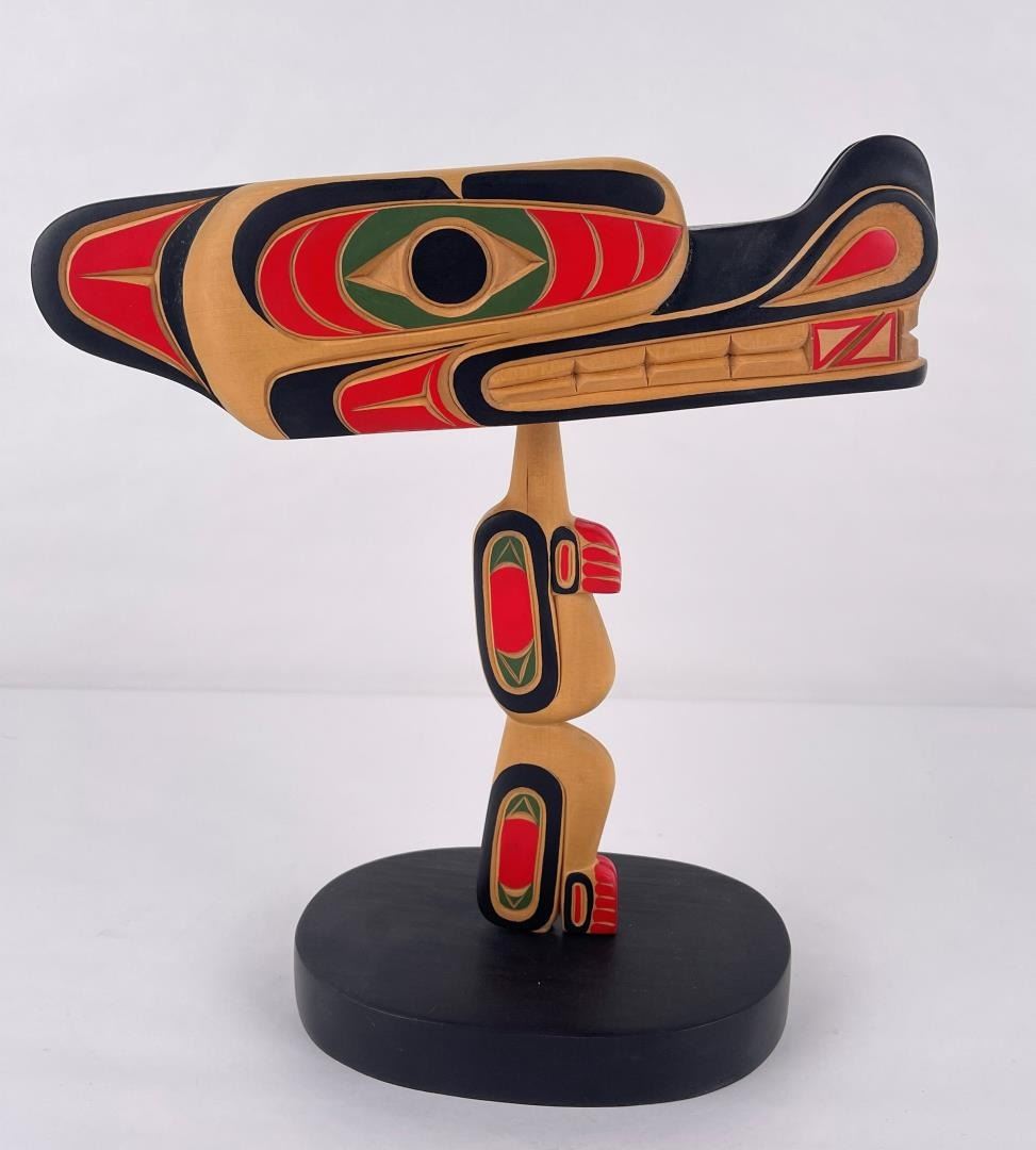 Northwest Coast Salish Indian Wolf Carving