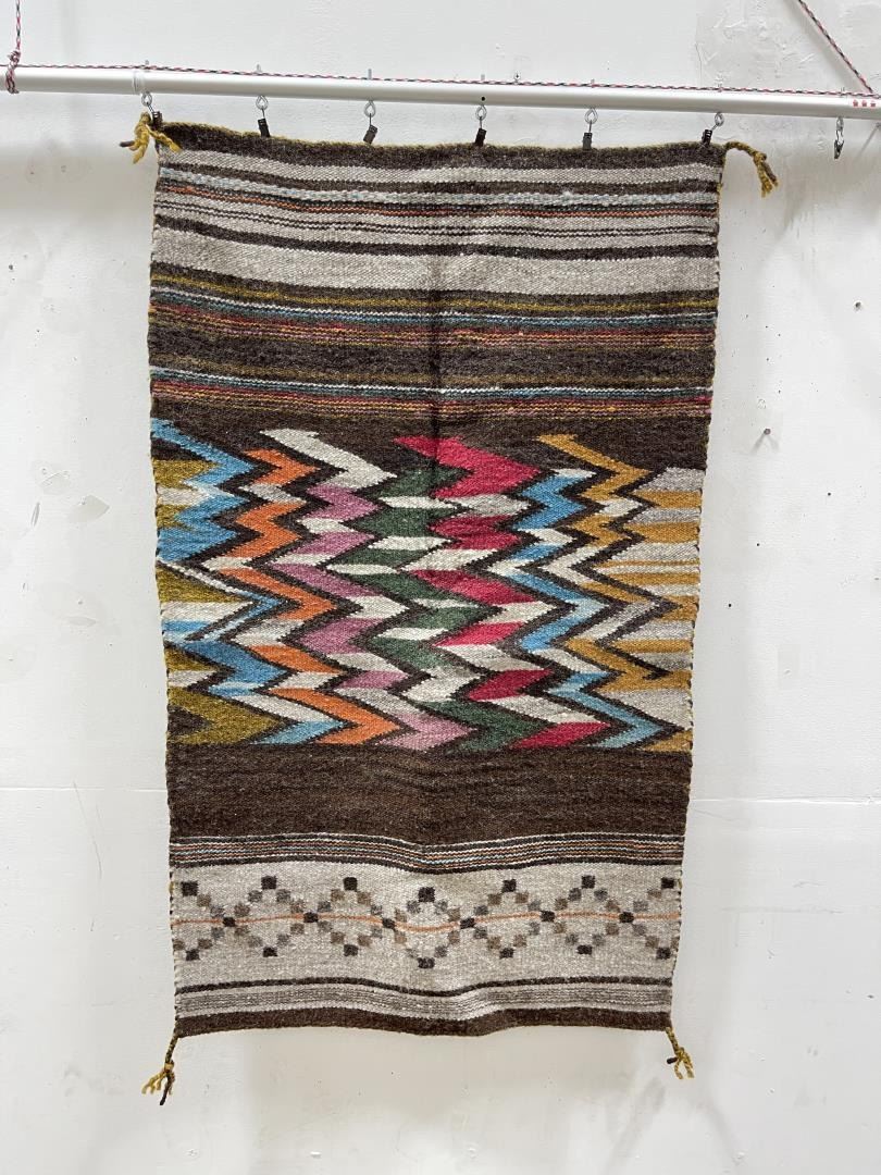 Navajo Indian Saddle Blanket Rug