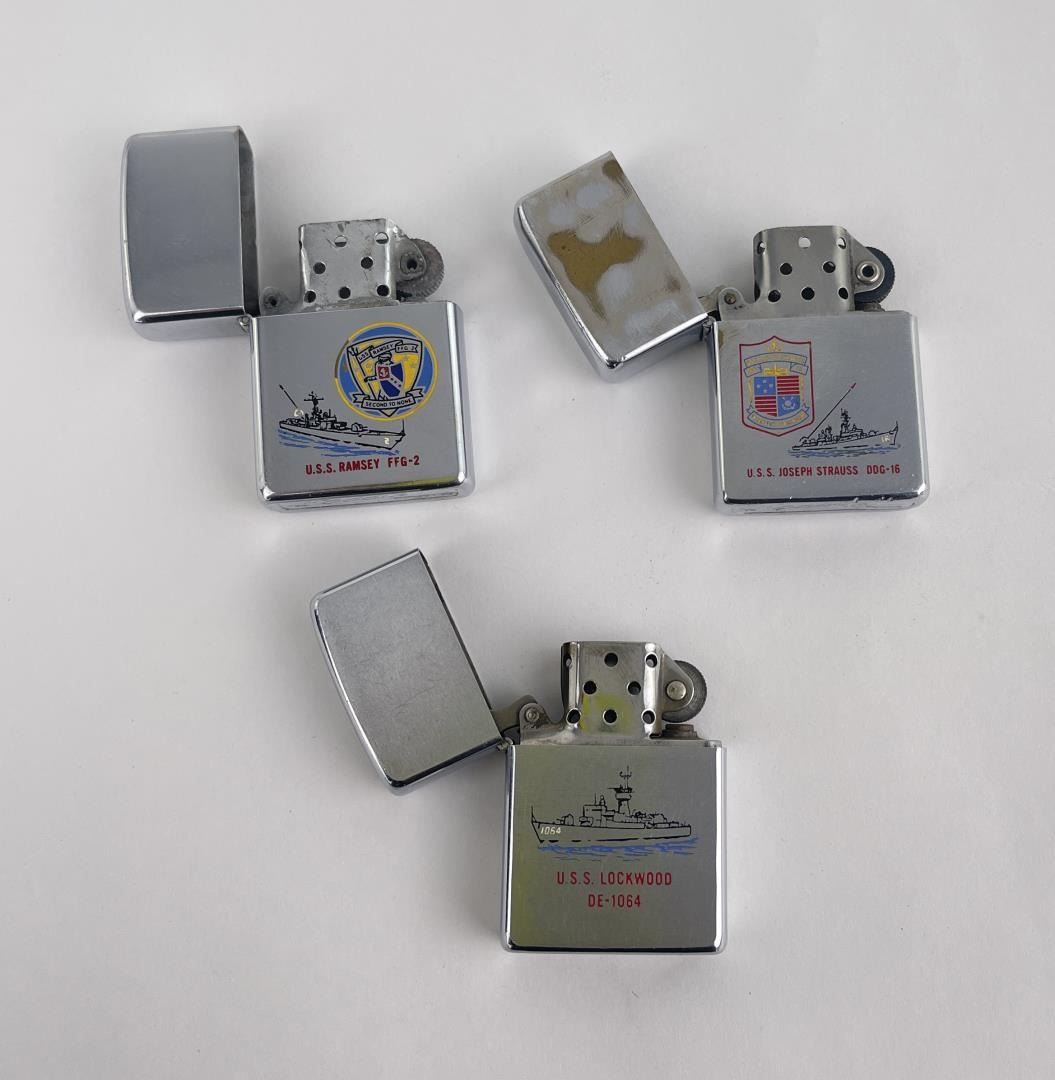 Vietnam War US Navy Zippo Battleship Lighters