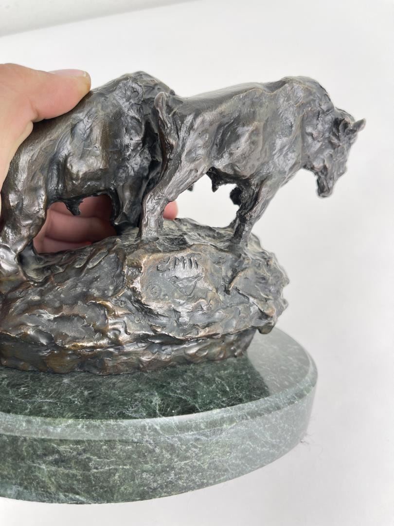 Charles M Russell Buffalo Bronze