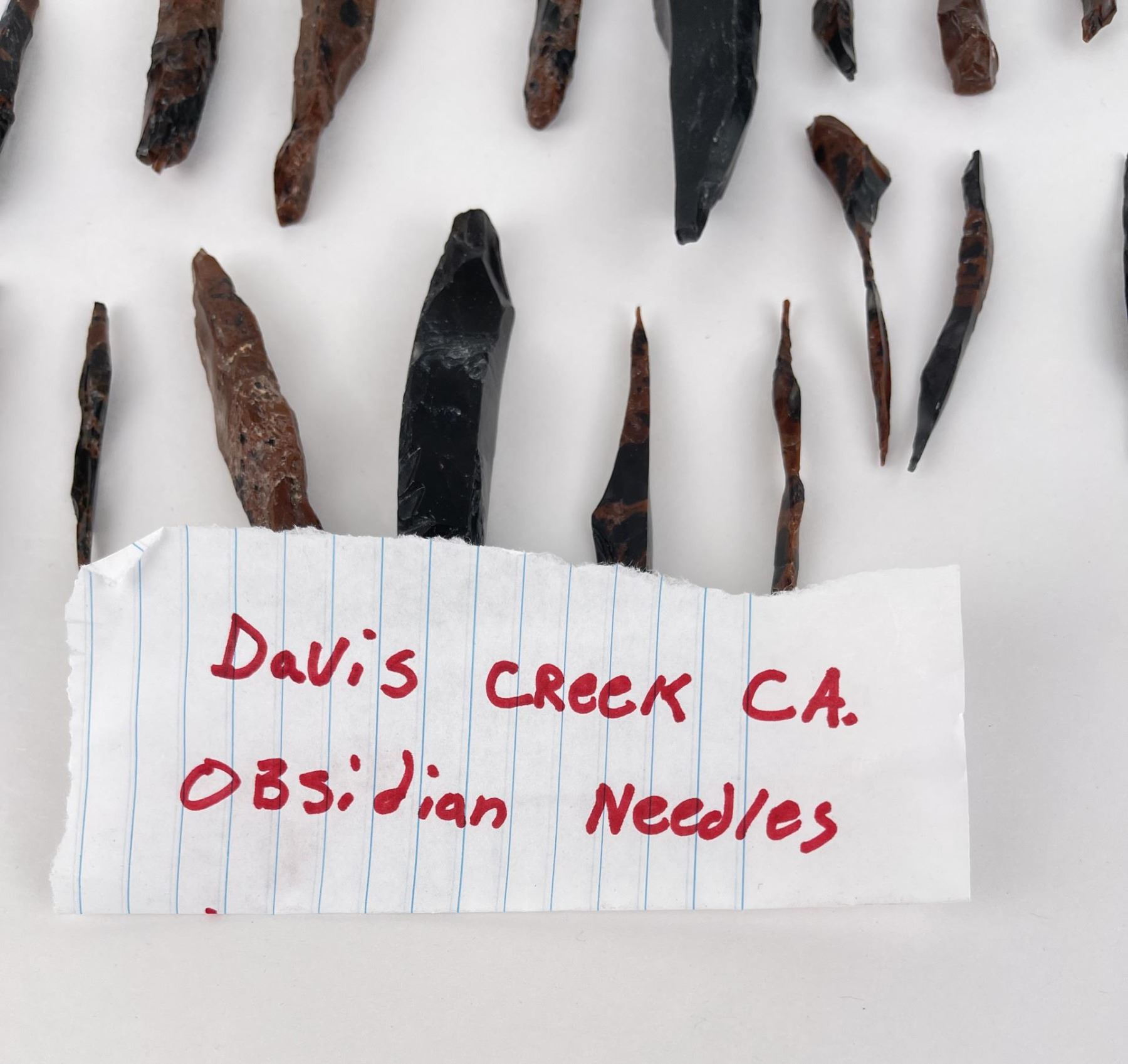 Davis Creek California Obsidian Needles