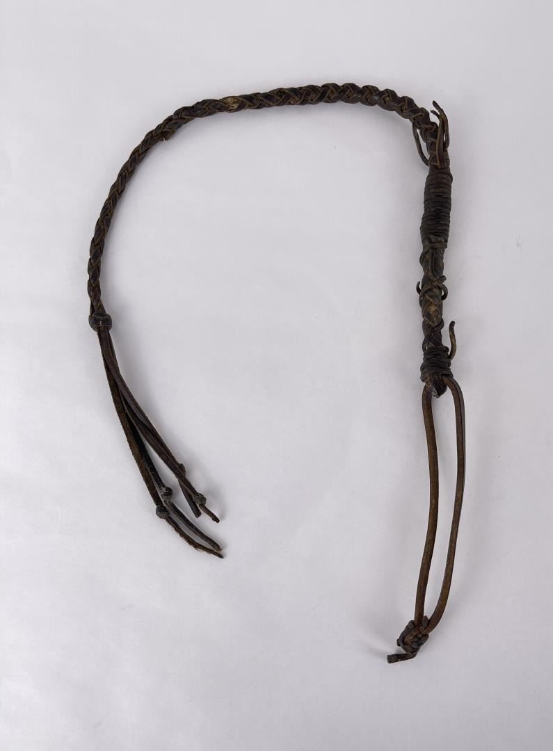 Antique Montana Cowboy Horse Quirt Whip