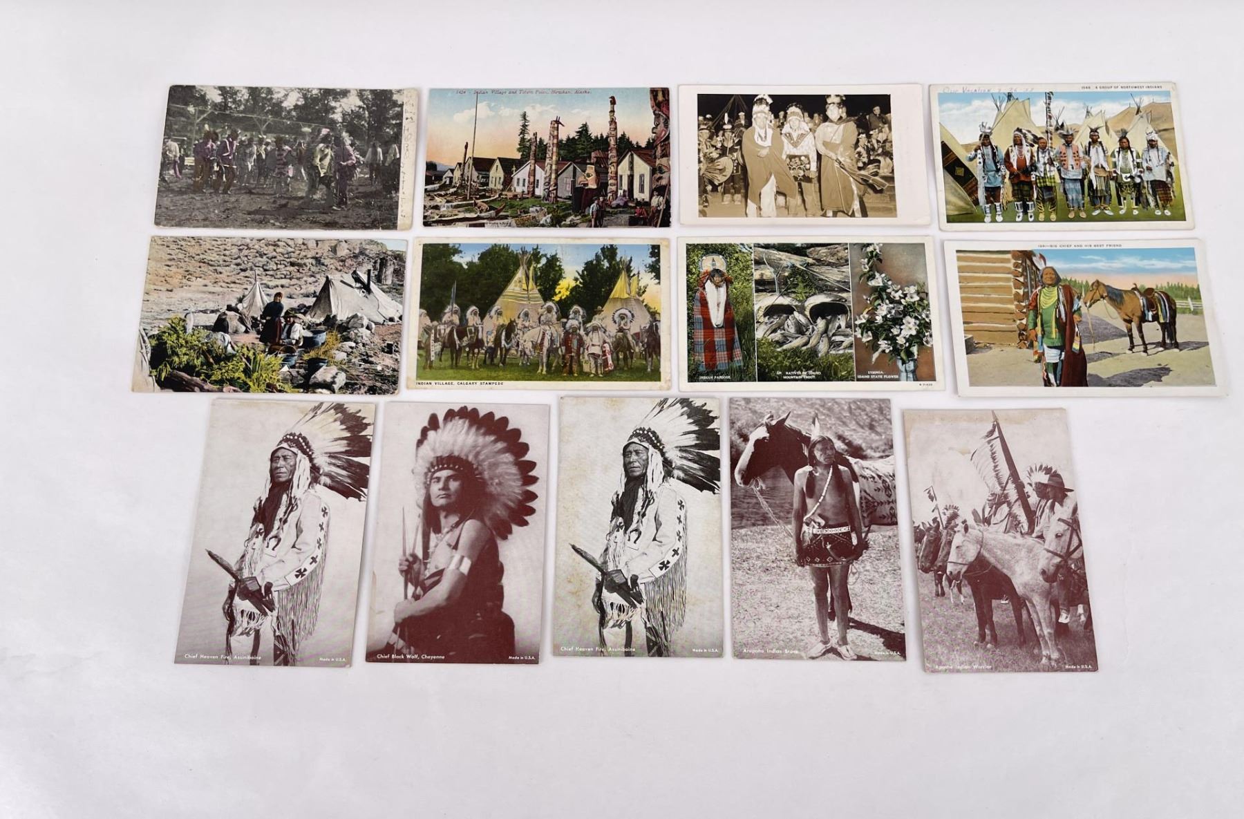 Antique Native American Indian Postcards