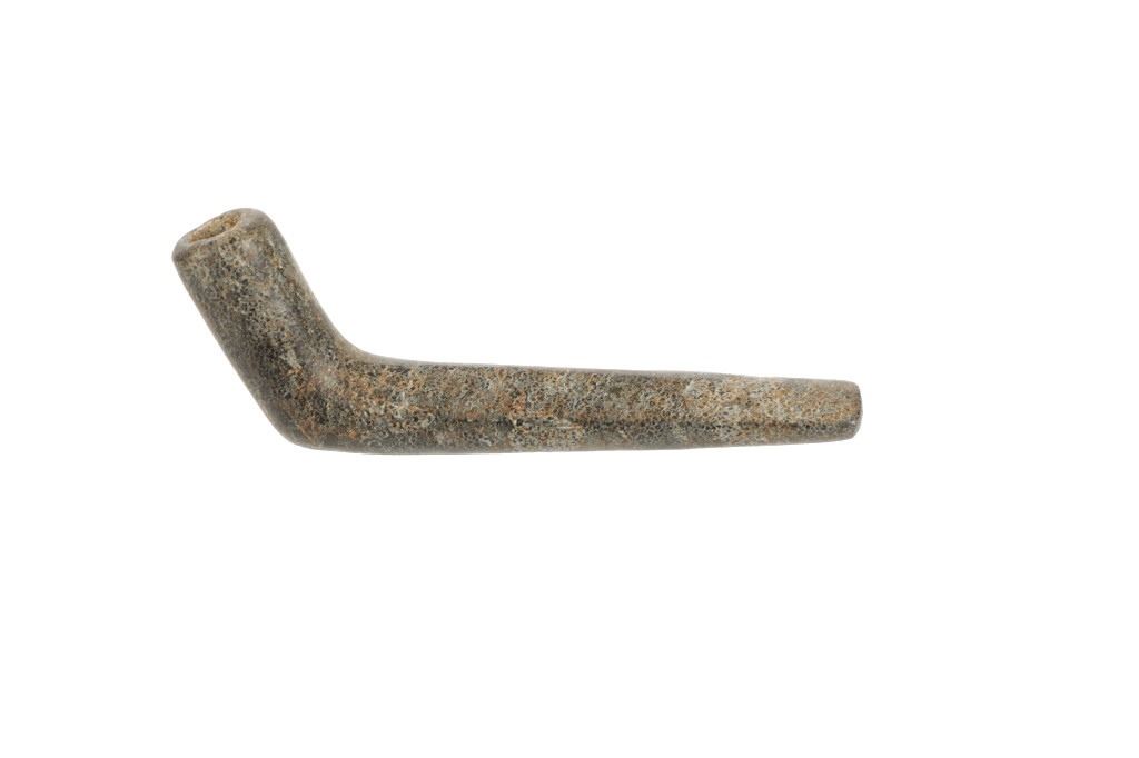 1800-1900s Cherokee Hand Carved Steatite Pipe