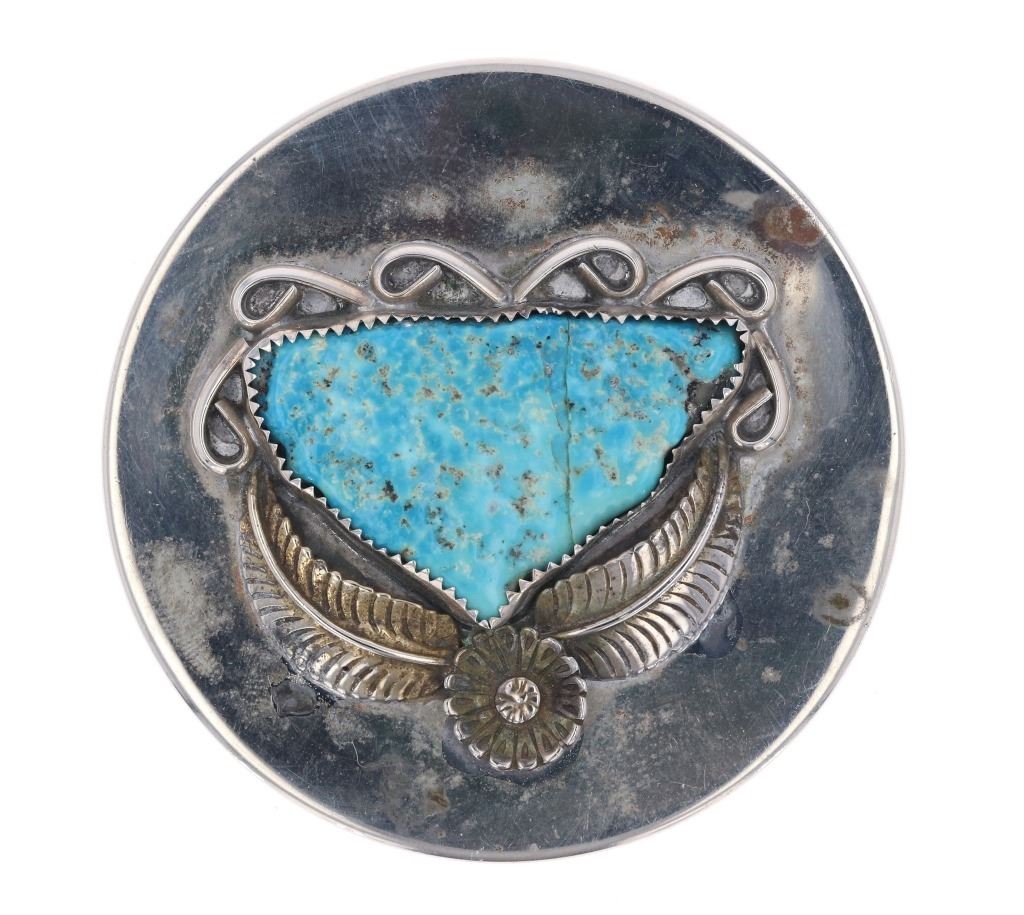 Navajo Althea Latome Turquoise Chew Can Lid