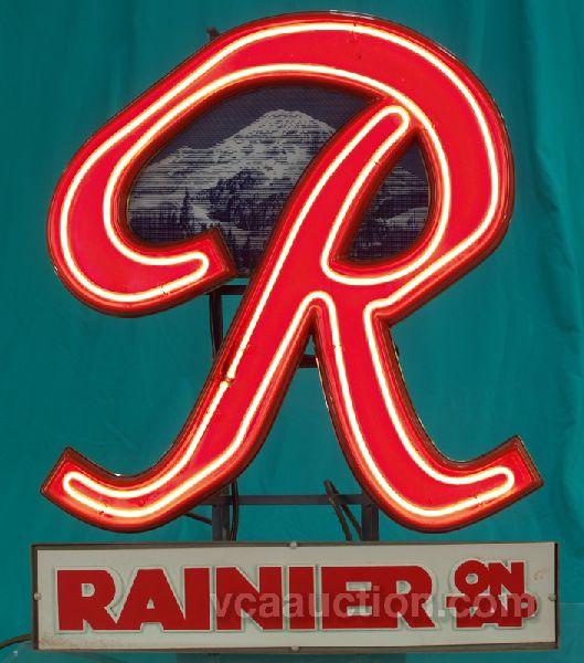 Rainier Beer Big "R" Neon Sign - 25" Tall