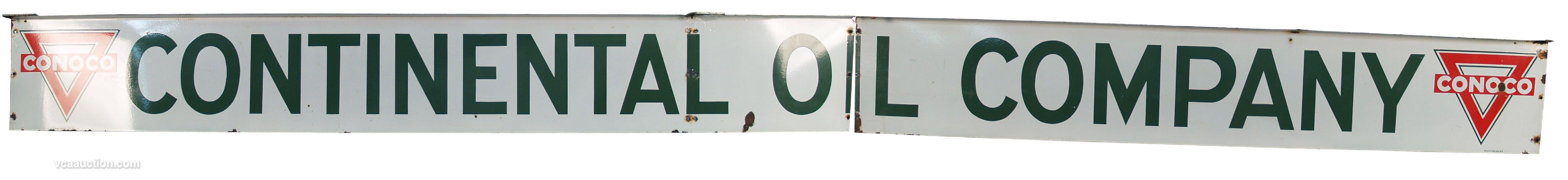 "Continental Oil Company" Conoco Gas Station 2 Piece Po