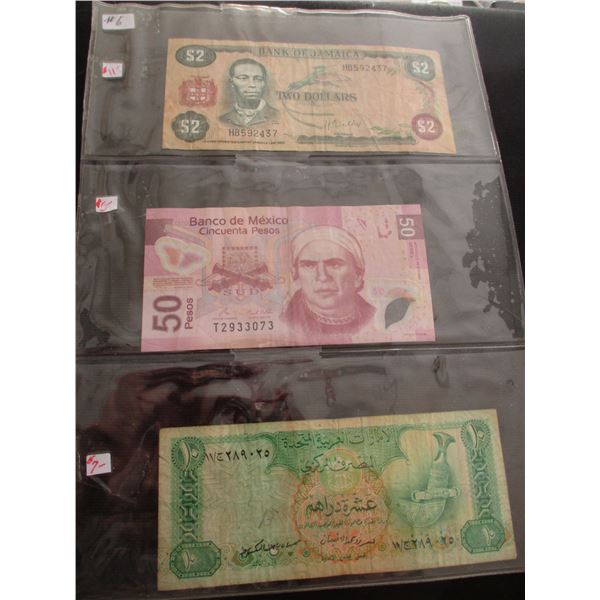 STOCK SHEET WORLD COLLECTIBLE BANK NOTES