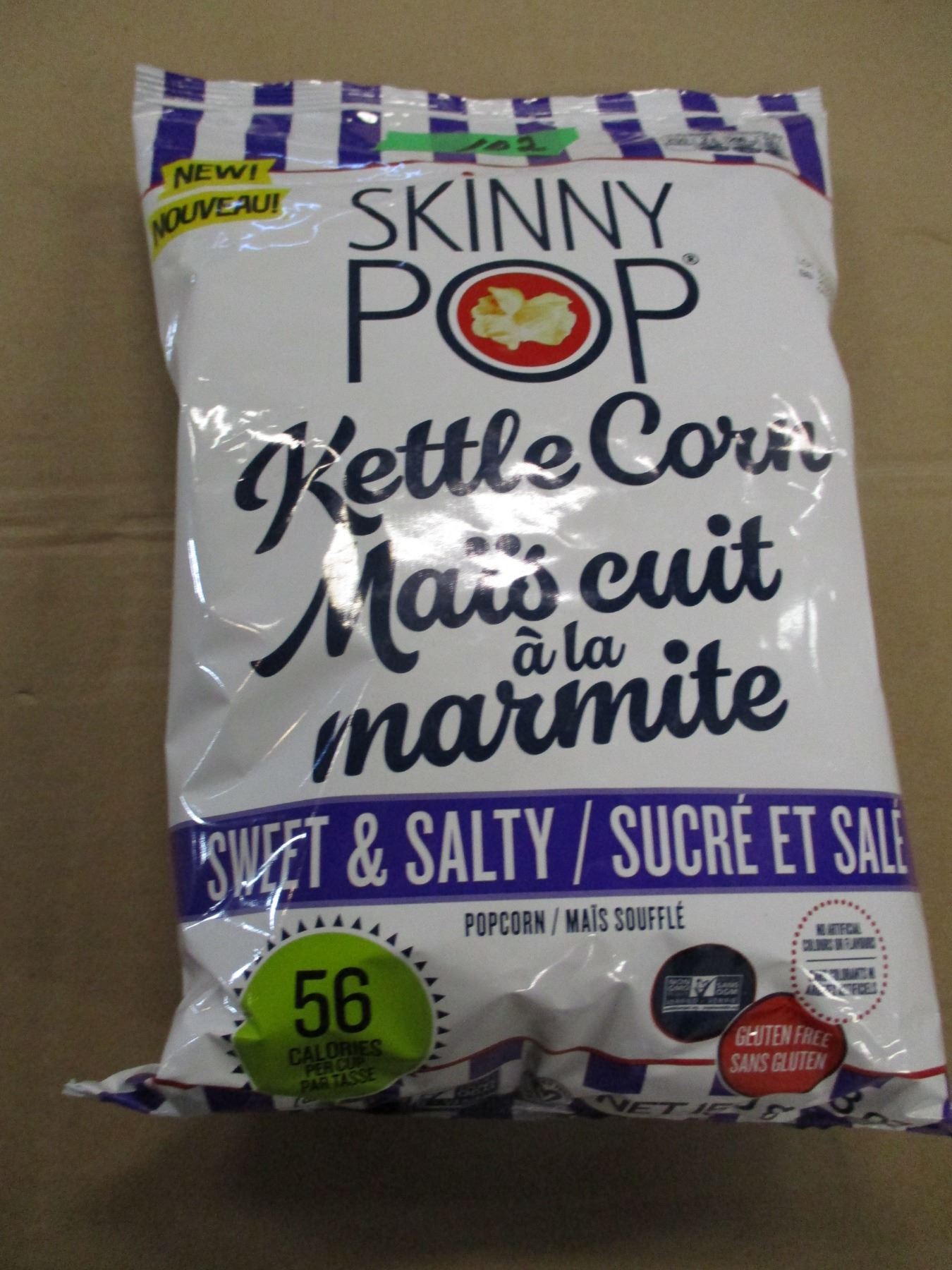 SHELF PULLS (AS IS): KETTLE CORN SWEET & SALTY SKINNY POP (150 G ...