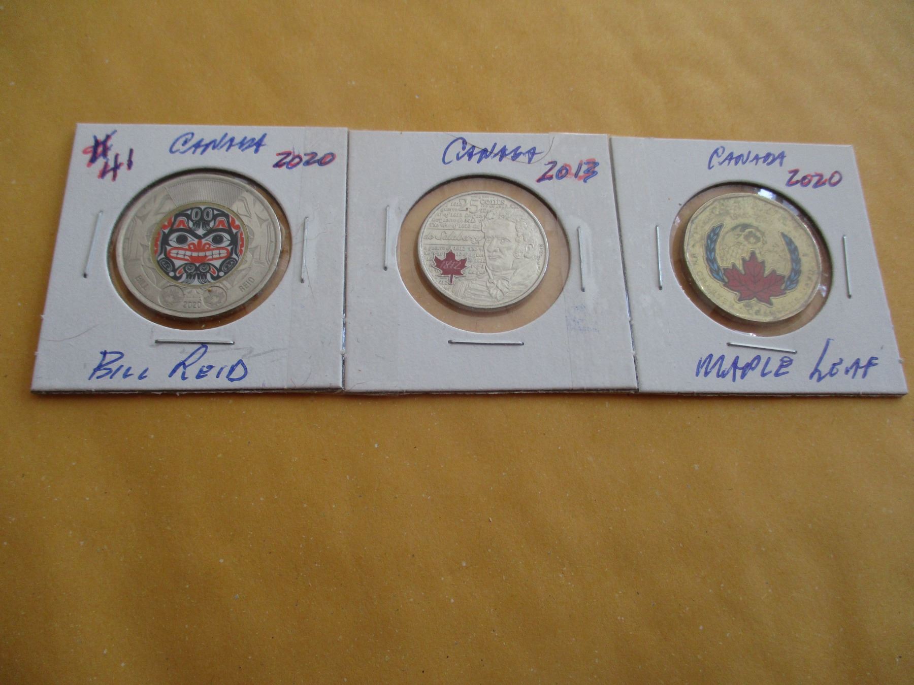 2020 "S" SET OF BILL REID/MAPLE LEAF COIN SET