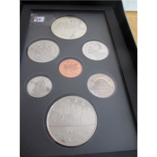 1987 PROOF CANADA DOUBLE DOLLAR SILVER MINT COIN SET