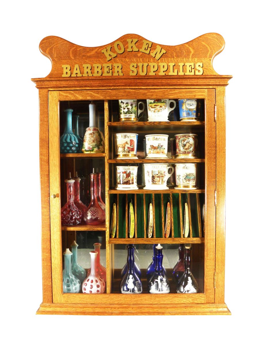 Koken Barber Supplies Display Cabinet