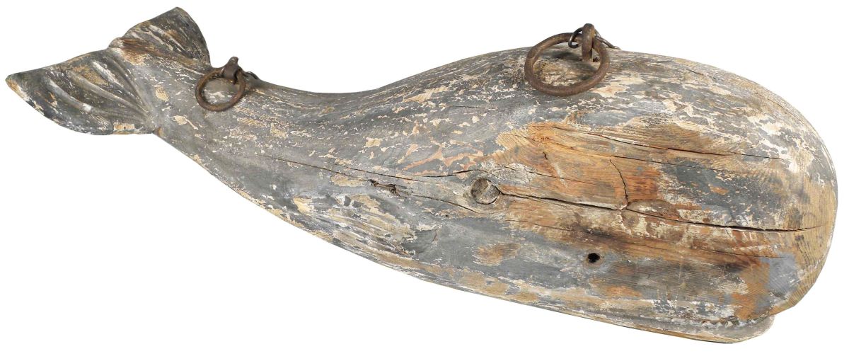Wood Whale Outdoor Trade Sign