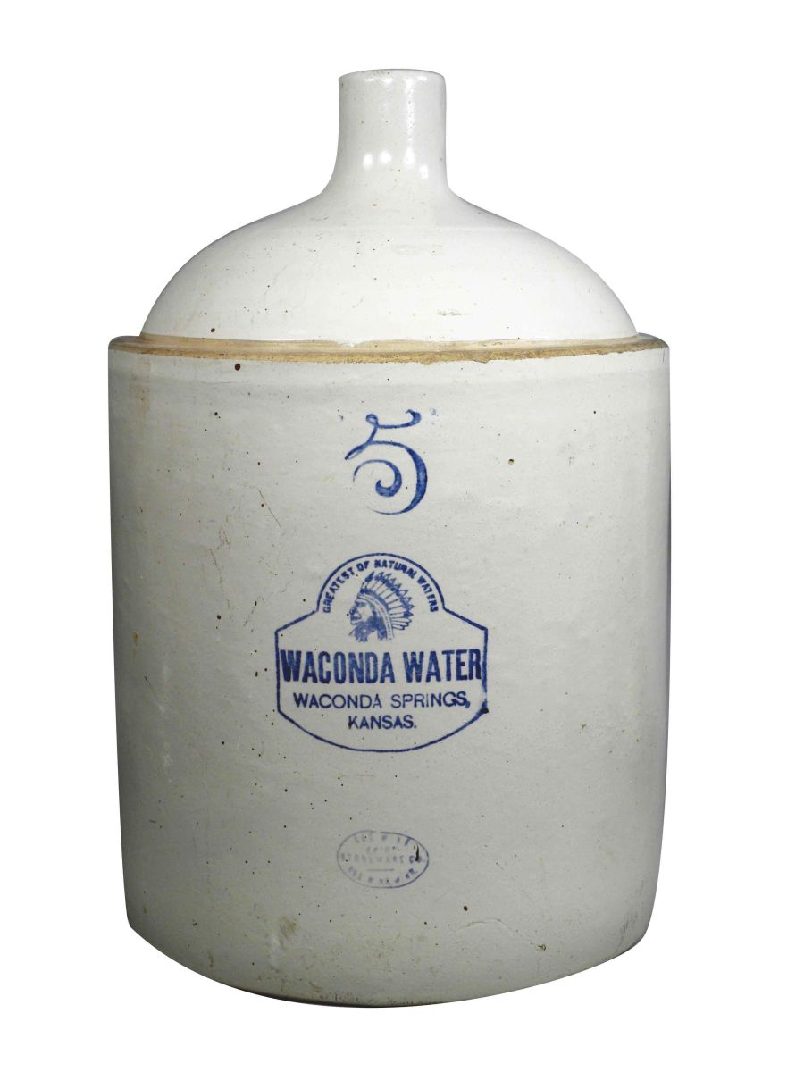 Waconda Water Stoneware Jug