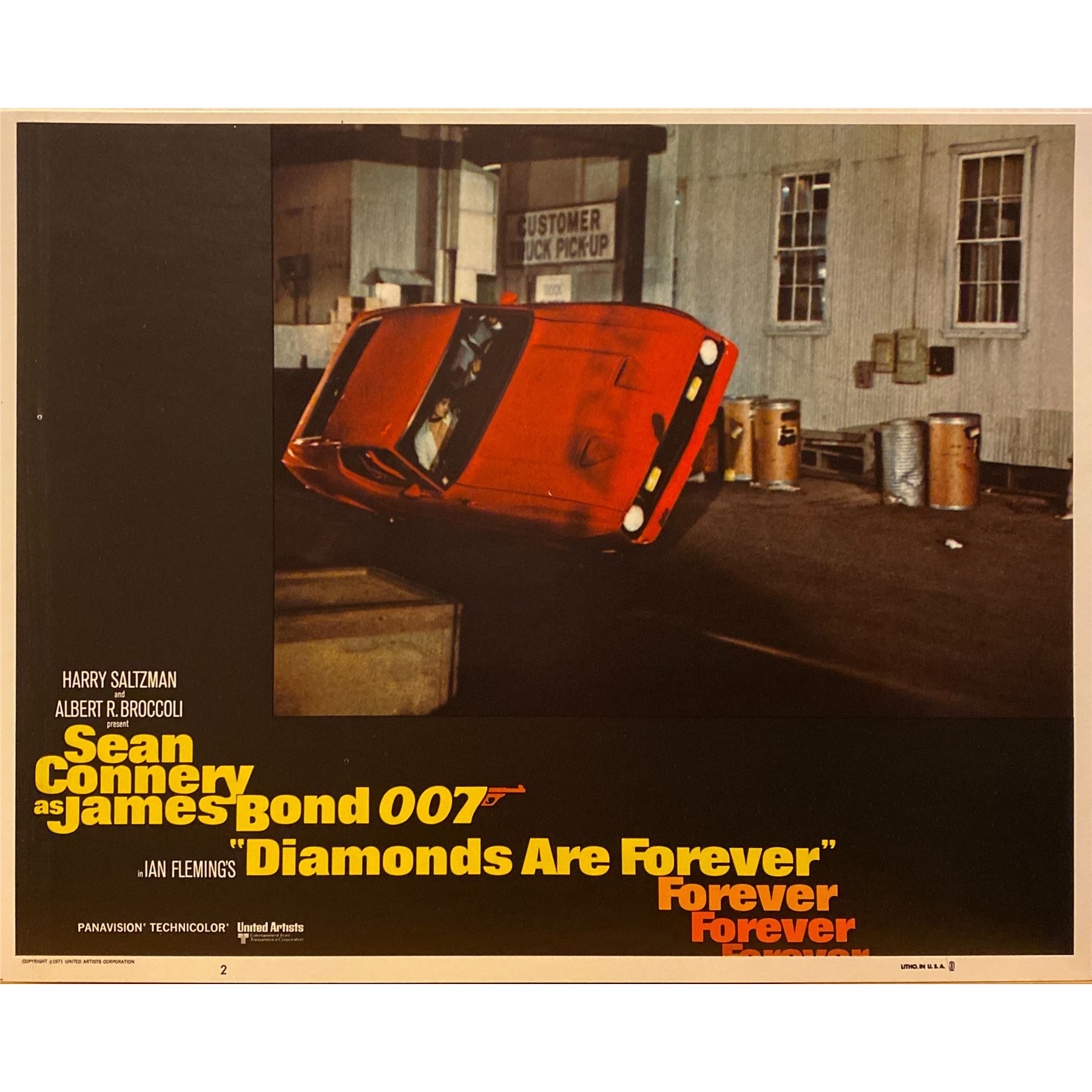 Diamonds are Forever 1971 original vintage lobby card