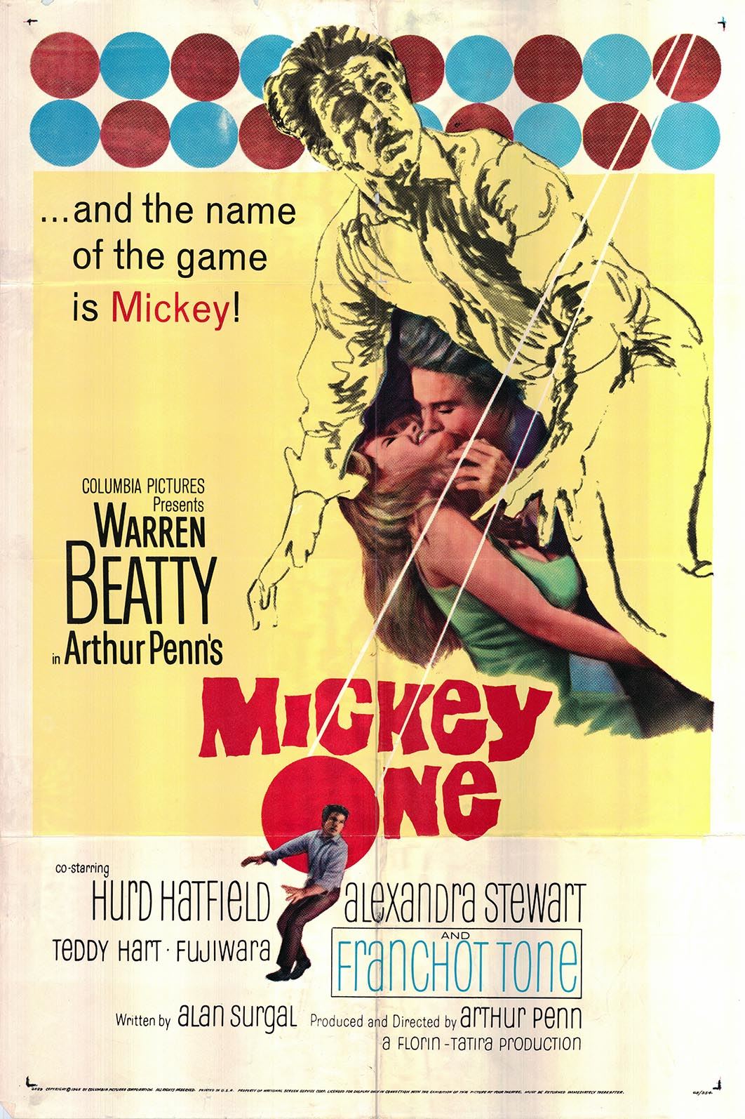 Mickey One original 1965 vintage one sheet poster