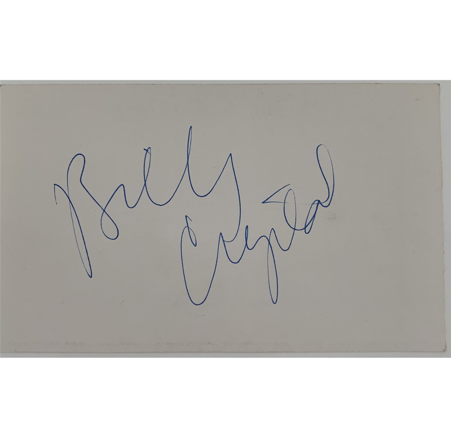 Billy Crystal signature