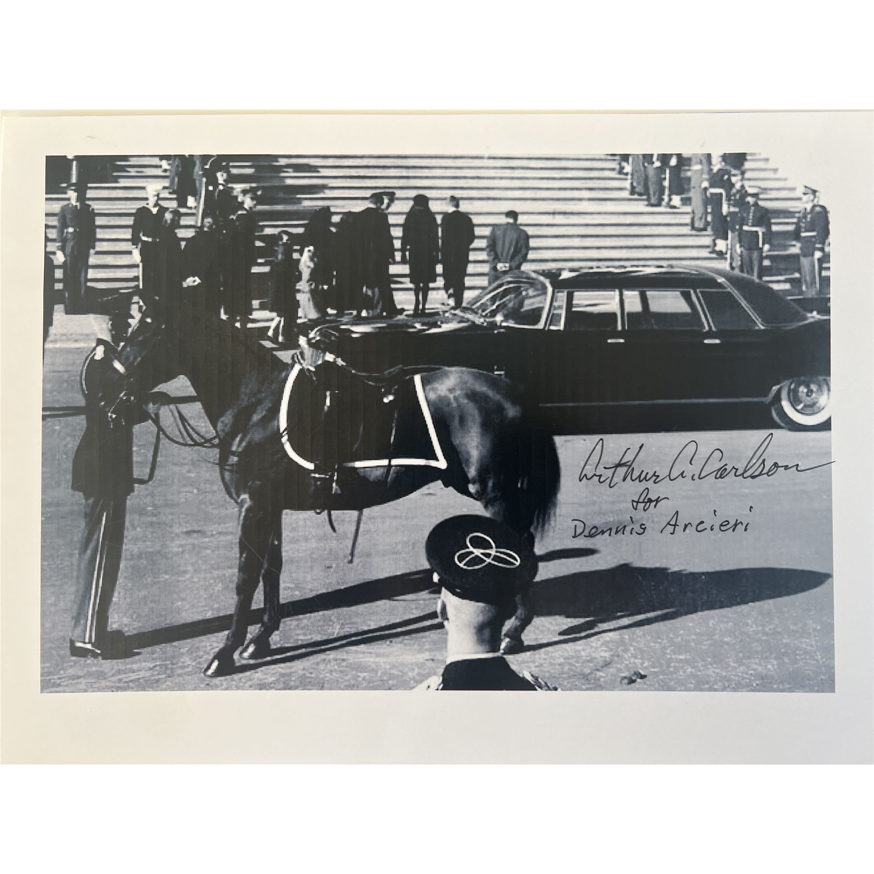 JFK Assassination Arthur A. Carlson signed photo