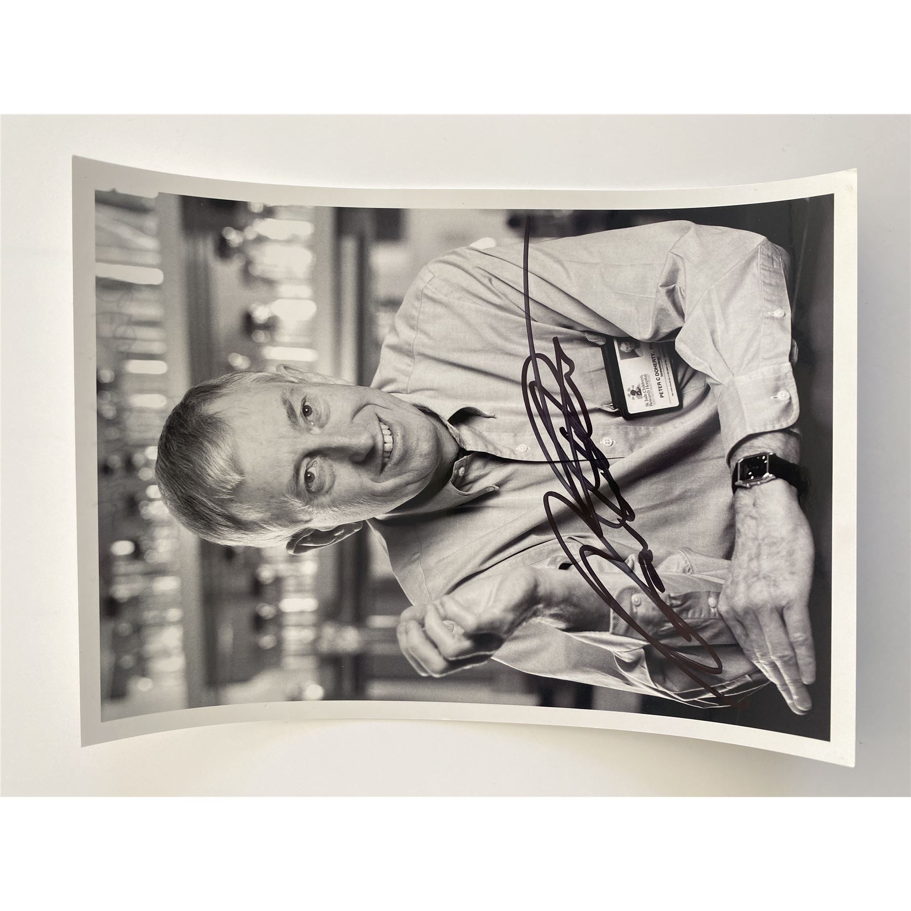 Nobel prize winner Dr.Peter Doherty signed photo