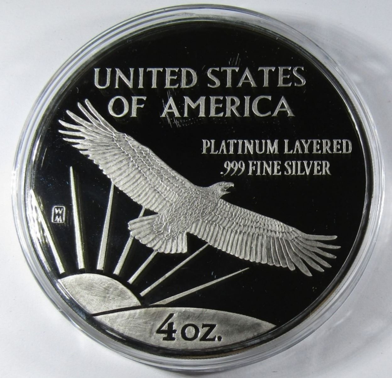 GIANT QUARTER POUND "PLATINUM EAGLE"