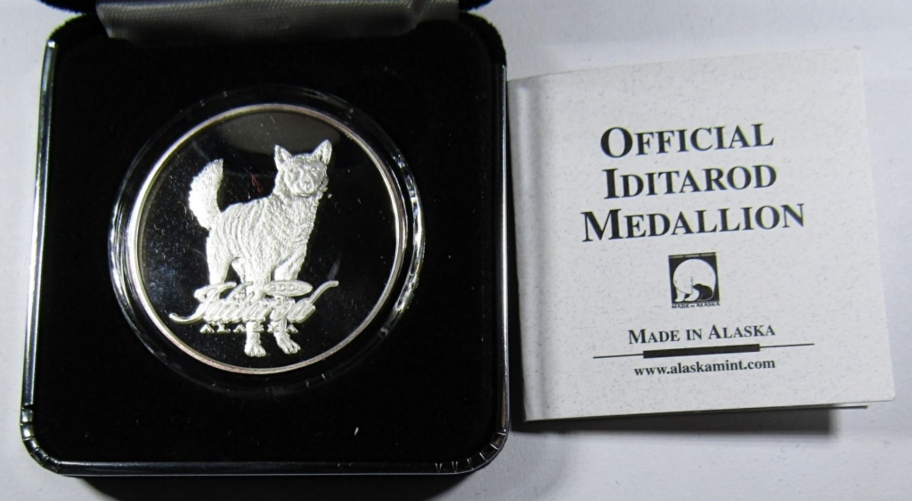 2004 ALASKA IDITAROD 1oz .999 SILVER