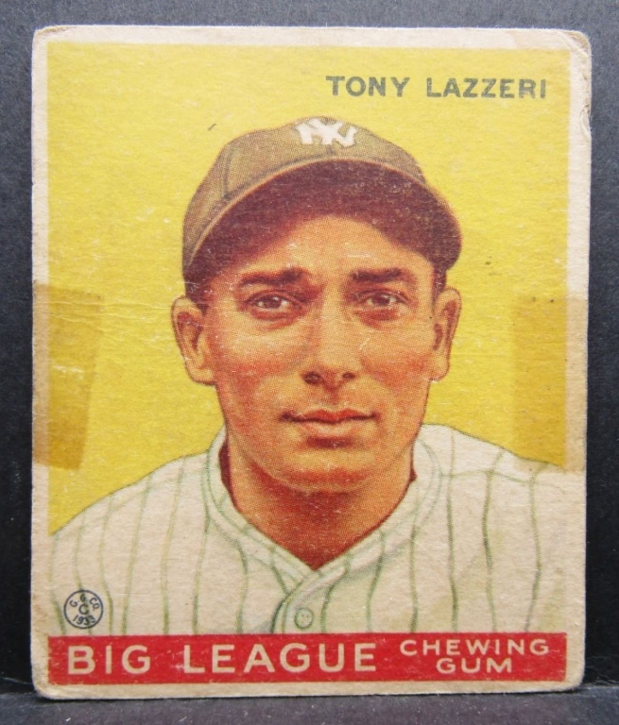 1933 GOUDEY #31 TONY LAZZERI ROOKIE