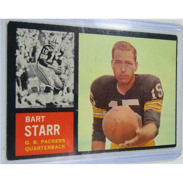 1962 TOPPS #63 BART STARR EX 1962 TOPPS #63 BART STARR EX